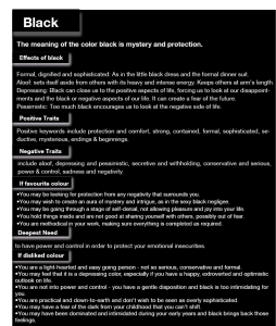 Black Color Psychology - Black Meaning & Personality